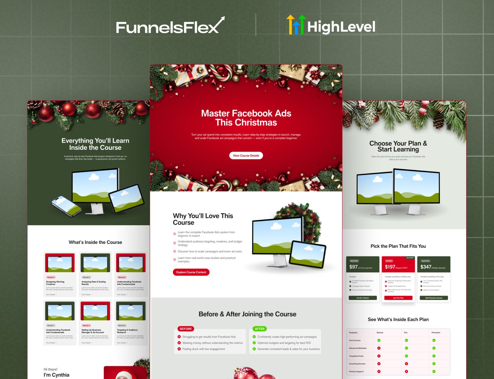 GoHighLevel Christmas Funnel Template | Holiday Sales Boost
